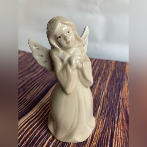Art | Vintage Porcelain Angel Figurine Guardian Angel Girl | Poshmark